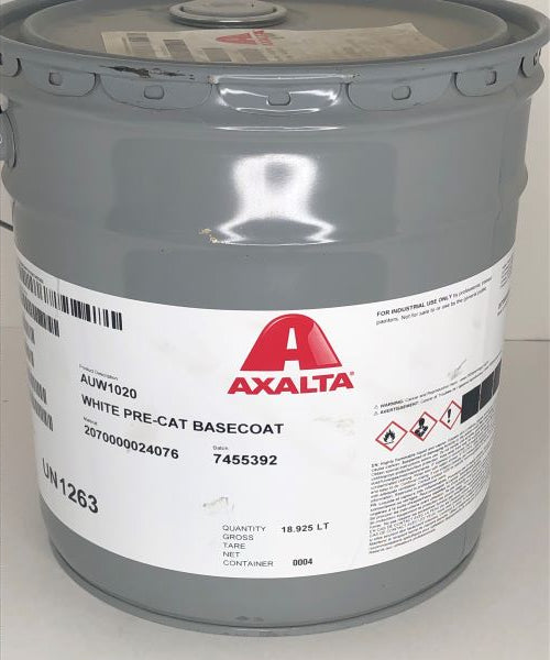 AUW1020 Precat High Build White Primer Basecoat 18.9L/Pail $/L ...